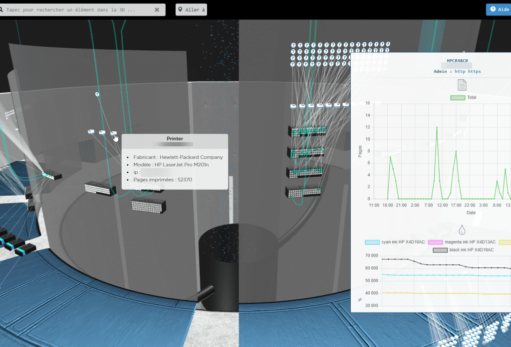 Cartographie 3D infrastructure informatique | SIIUM